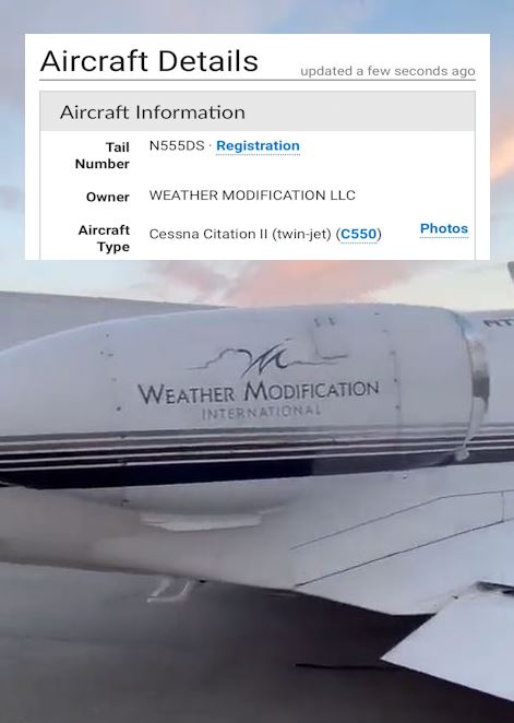 A Weather Modification Airplane and its Load