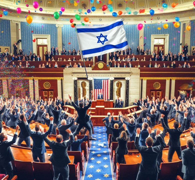 Congress applauding for Netanyahu and a Strange Hand Sign from Ben ...